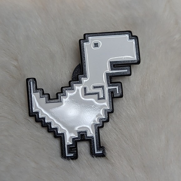Handmade | Jewelry | 8 Bit Dinosaur Trex Jurassic Enamel Pin | Poshmark